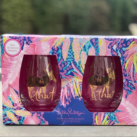 Lilly Pulitzer Wine Glasses